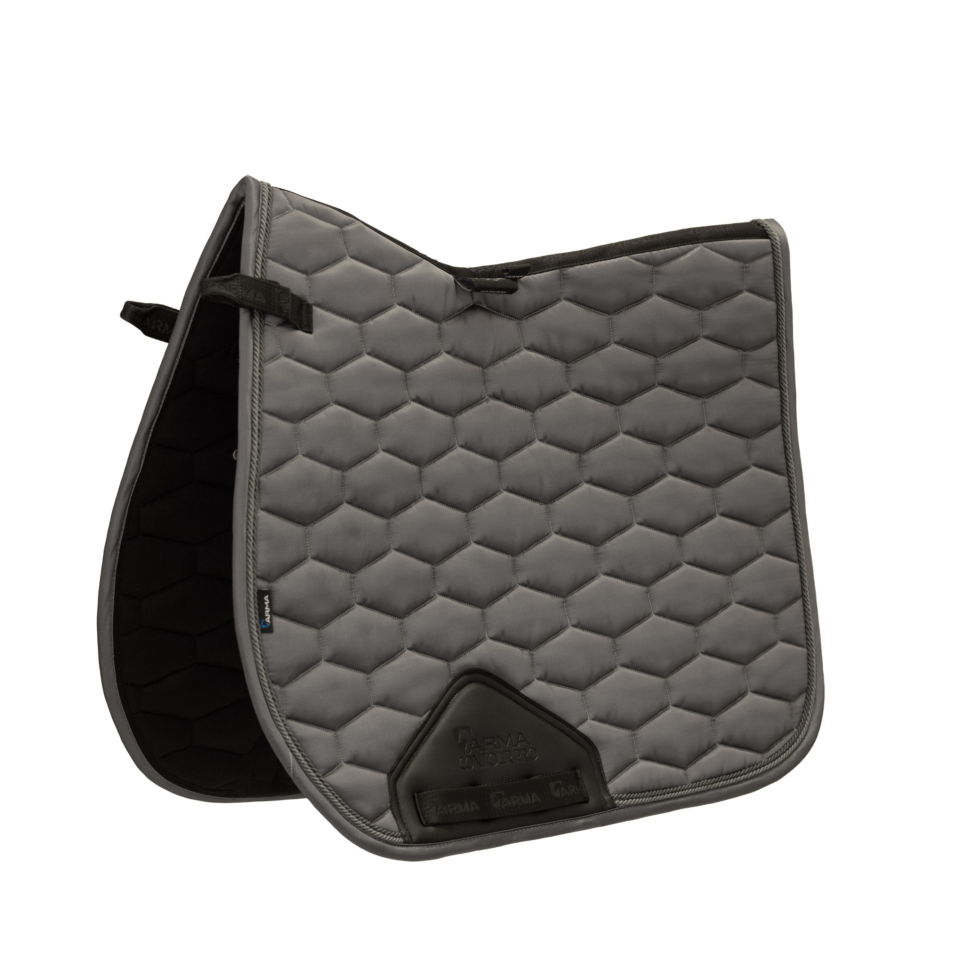 Shires ARMA Satin AP Saddle Pad - Grey - ARMA-90024-GREY - Tack Of The Day