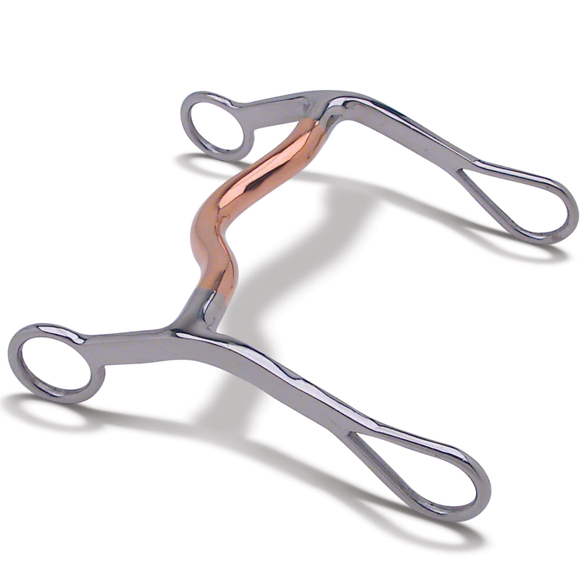 OVERSTOCK: Copper Low Port Solid Shank - 6in - Tack Of The Day