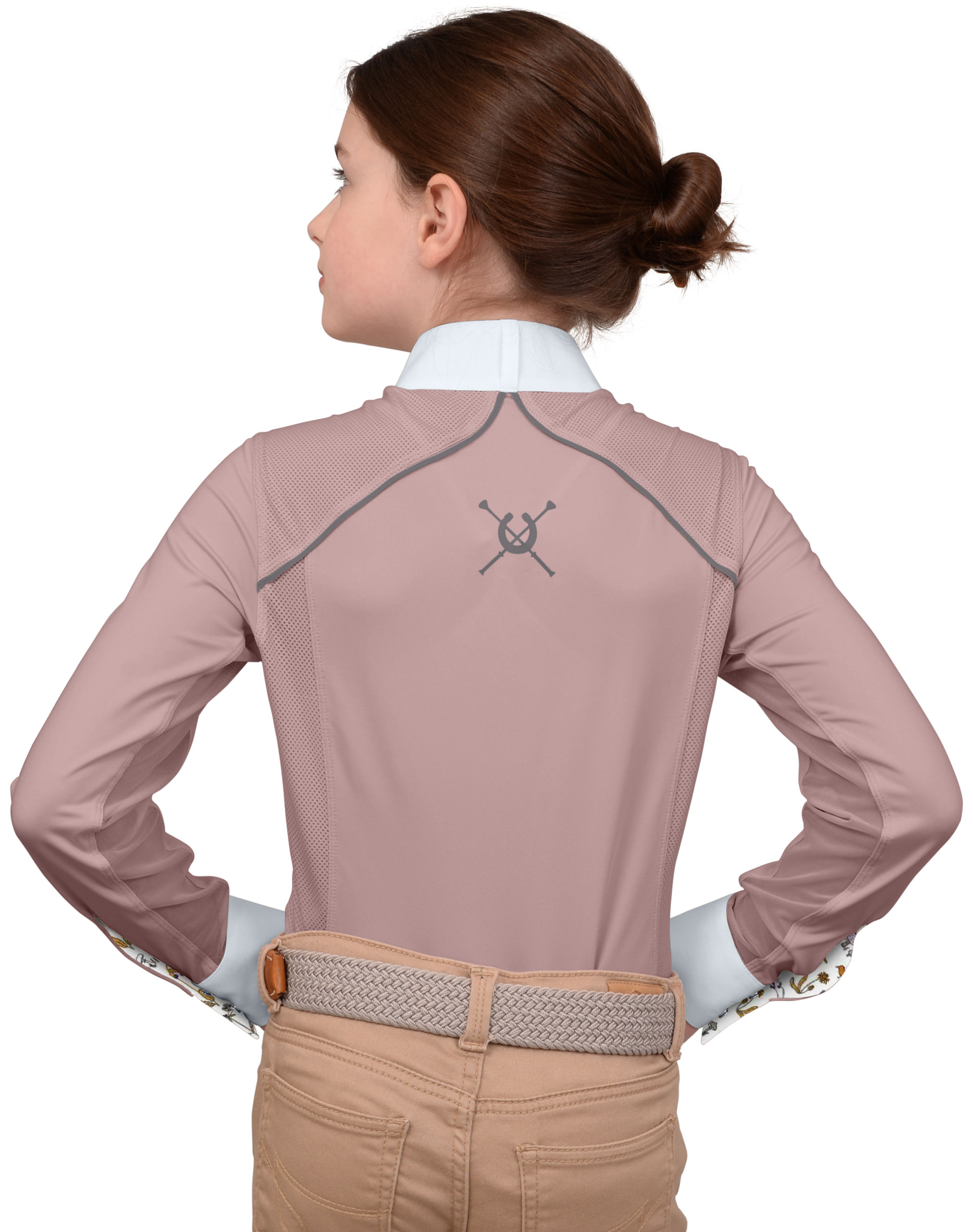 Chestnut Bay Kids' SkyCool Liberty Long Sleeve Show Shirt - Rosepink ...